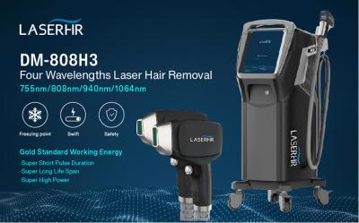 China Oem 1800w 4 Wavelength 755 808 1064 Laser Hair Removal Machine Permanent Hair Remover Diode Laser Epilator for sale