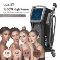 China Newest Ice Platinum Titanium 1800w Diode Laser 808 1064 755 940nm Diode Laser Hair Removal Machine Price for sale