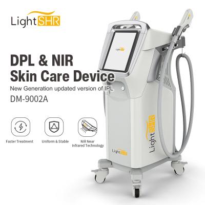 China Newest Designer Skin Rejuvenation SHR DPL NIR 2 in 1 Beauty Machine 2000W With 2 Handles for sale