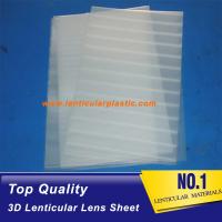 China 75 lpi 3D lenticular sheet 0.45mm thickness PP PET material plastic lenticular sheet for 3D stereo offset printing for sale