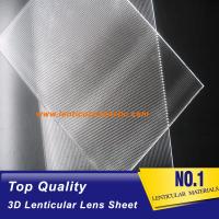 China Blank PET 3D lenticular lens sheet 3D depth 70 LPI lenticular printing sheets 0.9mm thickness for offset press printer for sale