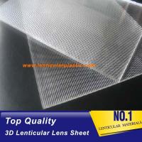 China 25 lpi 3d plastic sheets with lenticular lens array 4mm thickness large lenticular sheet without adhesive backing for sale