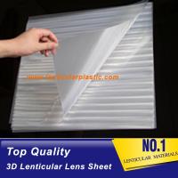 China Blank PET 3D lenticular lens sheet 3D depth 70 LPI lenticular printing sheets 0.9mm thickness for offset press printer for sale