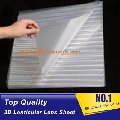 China Blank PET 3D lenticular lens sheet 3D depth 70 LPI lenticular printing sheets 0.9mm thickness for offset press printer for sale