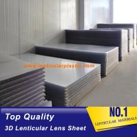 China Blank PET 3D lenticular lens sheet 3D depth 70 LPI lenticular printing sheets 0.9mm thickness for offset press printer for sale