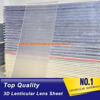 China 25 lpi 3d plastic sheets with lenticular lens array 4mm thickness large lenticular sheet without adhesive backing for sale