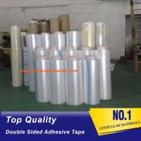 China Ultra-thin transparent lenticular double sided roll tape PET material inkjet printer 3d lenticular double adhesive glue for sale