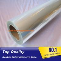 China Ultra-thin transparent lenticular double sided roll tape PET material inkjet printer 3d lenticular double adhesive glue for sale