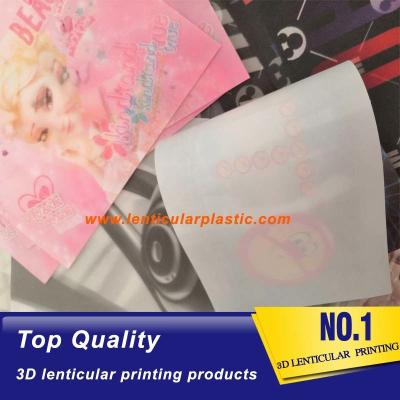 China Eco-friendly TPU 3D Lenticular Patch Lenticular Plastic Label 3D Flip Effect Change Lenticular Fabrics Textile for sale