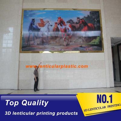 China large format lenticular advertising 3d lenticular poster PS material lenticular printing photo by uv flatbed printer for sale