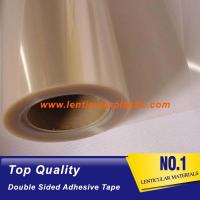 China Ultra-thin transparent lenticular double sided roll tape PET material inkjet printer 3d lenticular double adhesive glue for sale