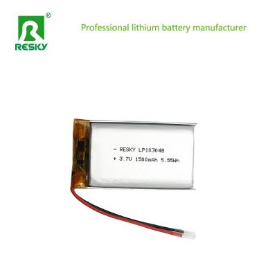 China Lithium Polymer Battery Cell 3.7V 1500mAh 103048 For Digital Device for sale