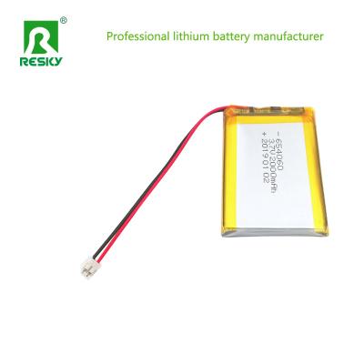 China Solar Lithium Polymer Battery Cell 3.7V 604060 654060 2000mAh Batteries For Portable Exchange Devices for sale
