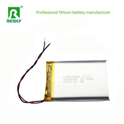 China Lithium Polymer Battery Cell 3400mAh 3.7V Pouch Lipo Li-Polymer Batteries for sale