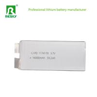 China RC Lithium Cell 1174170 10874170 3.7v 16000mAh 10C RC Drone Lithium Ion Battery Pack for sale