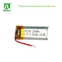 China Portable 701230 3.7v 230mAh Rechargeable Lithium Polymer Battery for Small Electronic Devices for sale