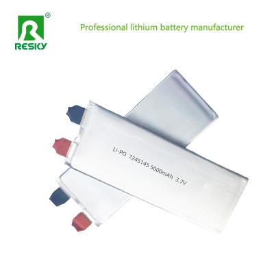 China Rechargeable Lithium Ion Polymer Battery Cell 7244145 3.7v 5000mAh 18.5wh 30C Power for sale