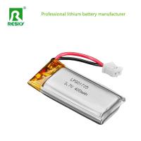China Solar Lithium Cell 801735 3.7v 400mAh Rechargeable Lithium Ion Polymer Battery for sale