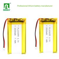 China Power Lithium Ion Cell 103055 3.7V 2000mAh 7.4wh Rechargeable Lithium Polymer Battery for sale
