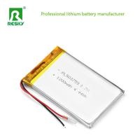 China Solar Lithium Ion Cell 503759 3.7v 1200mAh Rechargeable Li-Poymer Battery for sale