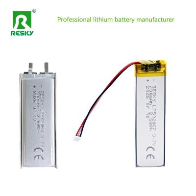 China Lithium Polymer Battery Cell 502065 502067 3.7V 700mAh Rechargeable Lithium Cell for sale