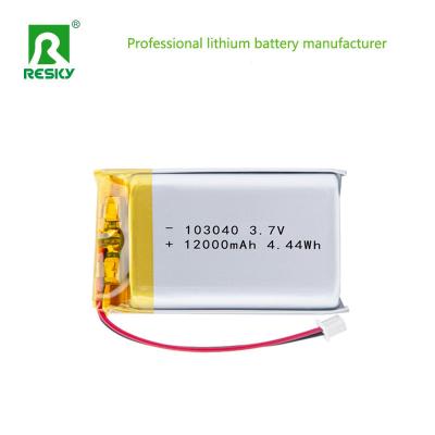 China Lipo Battery Cell 103040 3.7v 1200mAh 4.44wh Rechargeable Power Battery For Beauty Instrument for sale