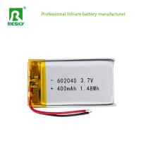 China Rechargeable lithium polymer battery cell 602040 400mAh 450mAh 3.7V power lipo battery for sale