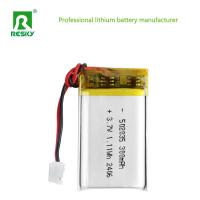 China Lithium Ion Polymer Battery Cell 502035 3.7v 300mAh 350mAh 1.11wh Rechargeable Batteries for sale