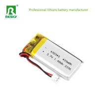 China Lithium Polymer Battery Cell 602040 400mAh 450mAh 3.7V 1.48wh Power Lipo Li-Polymer Battery for sale