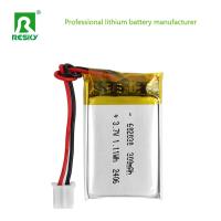 China Rechargeable Li-Polymer LP602030 3.7v 300mAh 1.11wh Battery Cell For Smart Wearables for sale