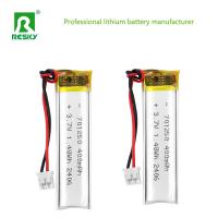 China Lithium Polymer Battery Pack 701250 3.7V 400mAh 1.48wh Power Li-Polymer Battery For Smart Lock for sale