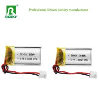 China Lithium Polymer Battery Cell 3.7V 901430 360mAh 1.33wh Rechargeable Lithium Polymer Battery Pack for sale