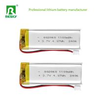 China Lithium Polymer Battery Cell 802060 3.7V 1100mAh 4.07wh Solar Lipo Batteries For Electric Meter for sale