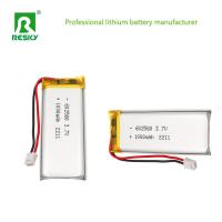 China Lithium Ion Polymer Battery 602560 3.7v 4.2v 1000mAh 3.7wh Rechargeable Lithium Ion Batteries for sale