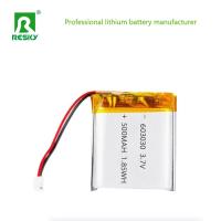 China Lithium ion battery cell 603030 3.7v 500mAh 1.85wh rechargeable li polymer battery pack For Smart Home for sale