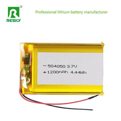 China Lithium Ion Rechargeable Batteries 504050 3.7v 1200mAh 4.44wh Lithium Battery Pack For Smart Bracelets for sale