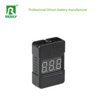 China 1-8S Lithium RC Battery Pack 2 In 1 Low Voltage Alarm Buzzer Battery Indicator Displayer for sale