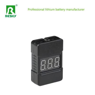 China 1-8S Lithium RC Battery Pack 2 In 1 Low Voltage Alarm Buzzer Battery Indicator Displayer for sale