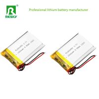 China Square Lipo Battery Cell 803450 3.7v 1500mAh 5.55wh Solar Rechargeable Lithium Polymer Battery for sale