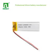 China Lithium Ion Cell 402050 3.7V 400mAh 1.48wh Rechargeable Li-polymer Lipo Battery Cells for sale