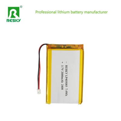 China Rechargeable batteries 405085 3.7v 2000mAh 7.4wh Power lithium ion polymer battery For Consumer for sale