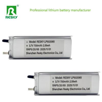 China Lifepo4 Battery Cell 502065 3.7v 4.2V 600mAh Rechargeable Lithium Polymer Batteries for sale