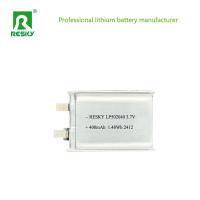 China Flat Lithium Battery Cell 502040 3.7v 400mAh Rechargeable Li-ion Polymer Battery Packs for sale