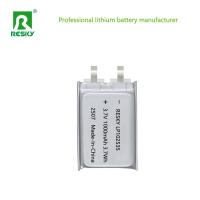China 3.7V 1000mAh Lithium Polymer Battery Compact 10x25x35mm for Hearing Aids for sale