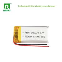 China OEM 502248 Model 3.7V 500mAh Lithium Polymer Battery for LED Lights and Portable Devices for sale