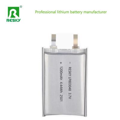 China 3.7V 1200mAh Low Discharge Rate Lithium Polymer Battery LiPo Battery for Solar Applications for sale