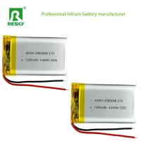 China 3.7V 1200mAh Low Discharge Rate Lithium Polymer Battery LiPo Rechargeable Battery for GPS Locator for sale