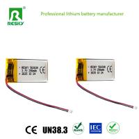China Rechargeable Power Lithium Battery Cell 502030 3.7V 250mAh Lipo Battery For Smart Watch for sale