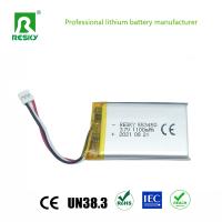 China Rechargeable Lithium Batteries 553450 3.7V 1100mAh 1200mAh 4.07wh Storage Lipo Battery Cell for sale