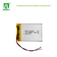 China OEM PCM Protected 3.7V 650mAh Lithium Polymer Battery for Smart Watches and Compact Electronics for sale